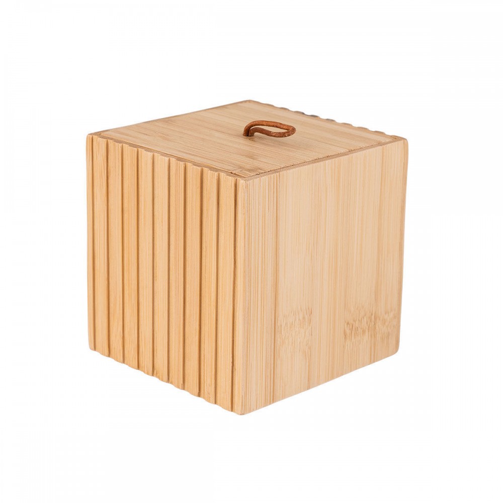 ESTIA ΚΟΥΤΙ ΑΠΟΘΗΚΕΥΣΗΣ ΚΑΙ ΟΡΓΑΝΩΣΗΣ ΜΠΑΝΙΟΥ BAMBOO ESSENTIALS 9x9x8cm