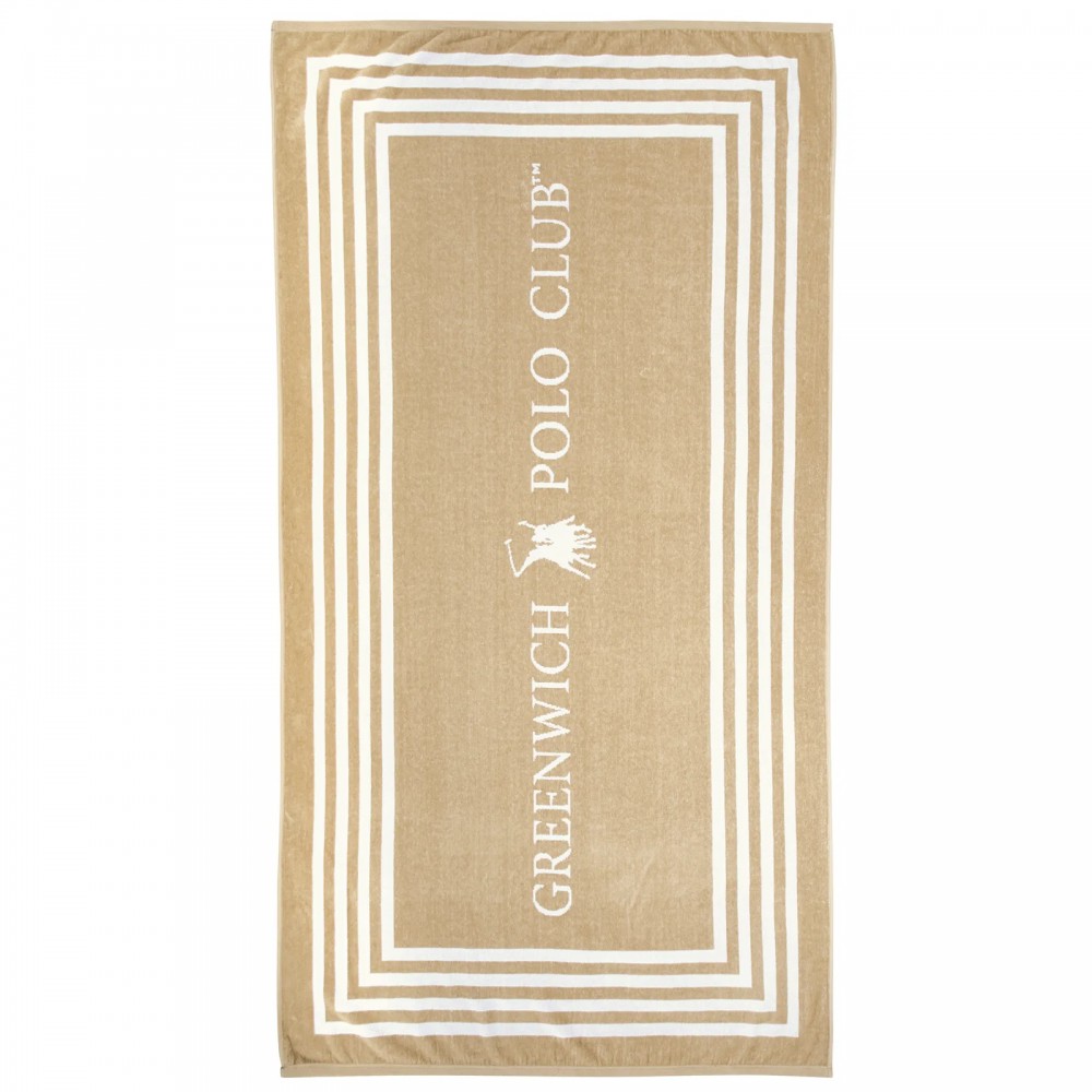GREENWICH POLO CLUB ΠΕΤΣΕΤΑ ΘΑΛΑΣΣΗΣ 90Χ170 4053 BLACK, TAUPE