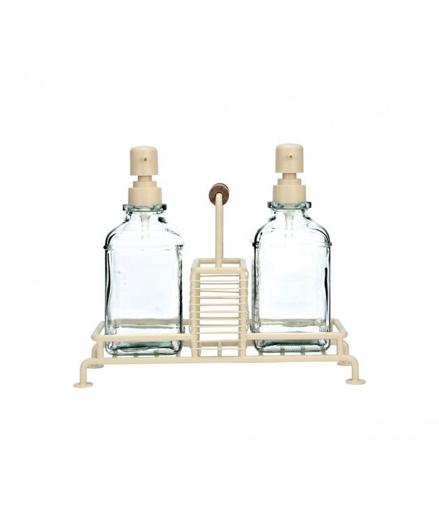 ESTIA ΔΟΧΕΙΑ ΥΓΡΟΥ ΠΙΑΤΩΝ ALLURE 2x300ml ΜΕ ΜΕΤΑΛΛΙΚΗ ΒΑΣΗ & ΘΗΚΗ ΓΙΑ ...